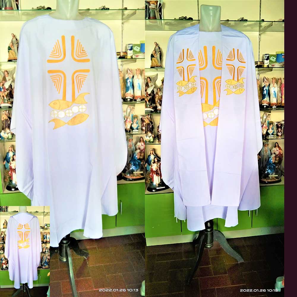 Jual Jubah Imam Katolik/Kasula Pastor/Kasula Imam Katolik 016/Priest ...