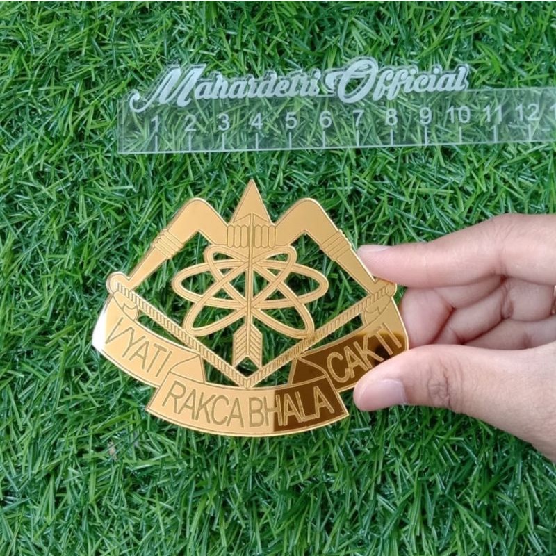 Jual Logo TNI AD ARHANUD Vyati Rakca Bhala Cakti dari bahan Akrilik ...