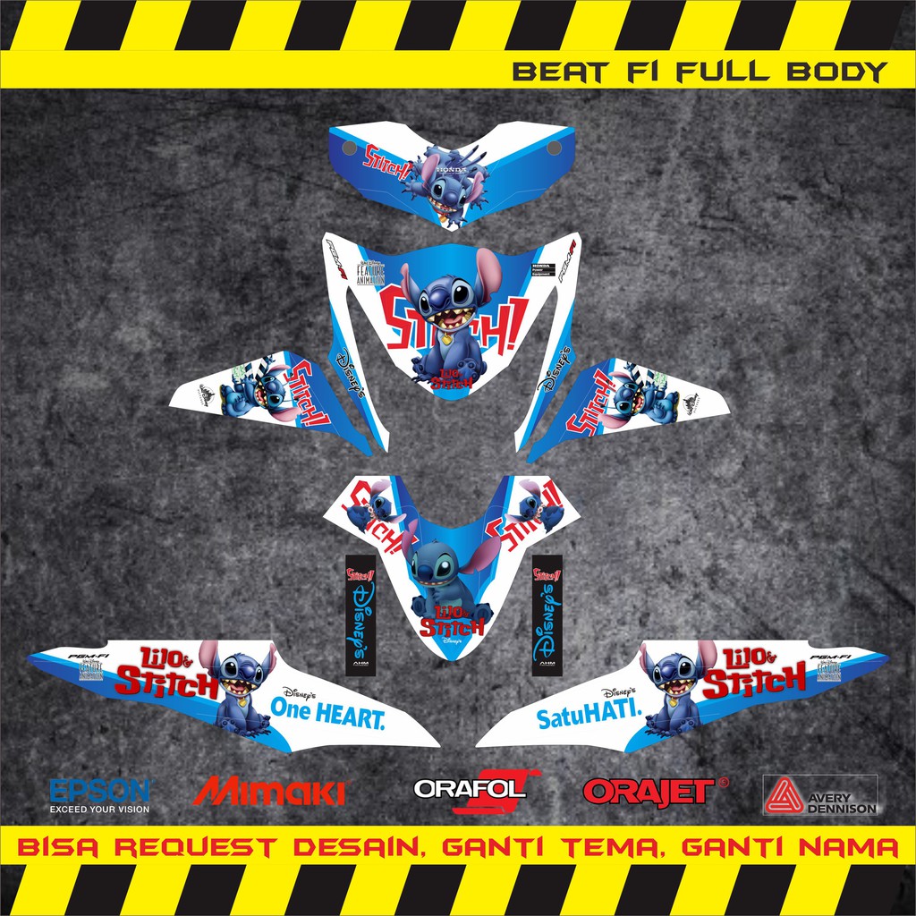 Jual STIKER DECAL BEAT FI FULLBODY STITCH | Shopee Indonesia