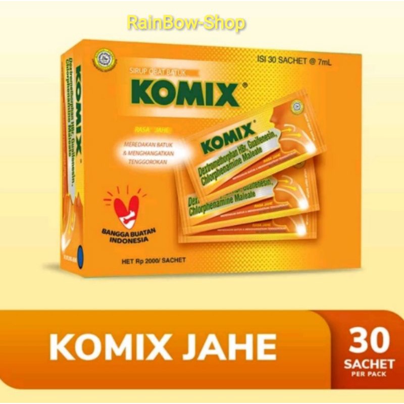 Jual Obat Batuk KOMIX Adult Jahe 1 Box Isi 30 sachet | Shopee Indonesia