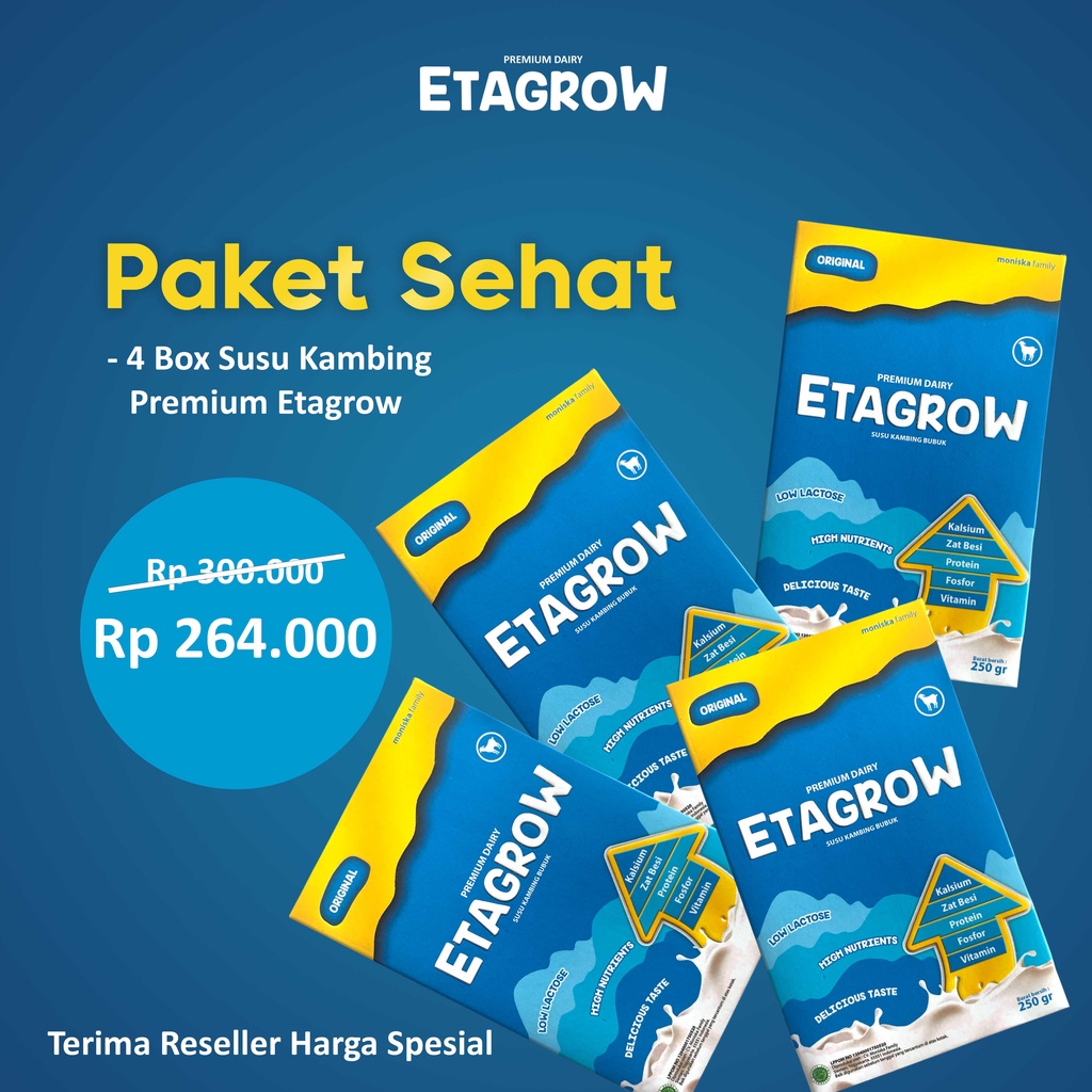 Jual Paket Mitra Susu Kambing Bubuk Etagrow | Shopee Indonesia