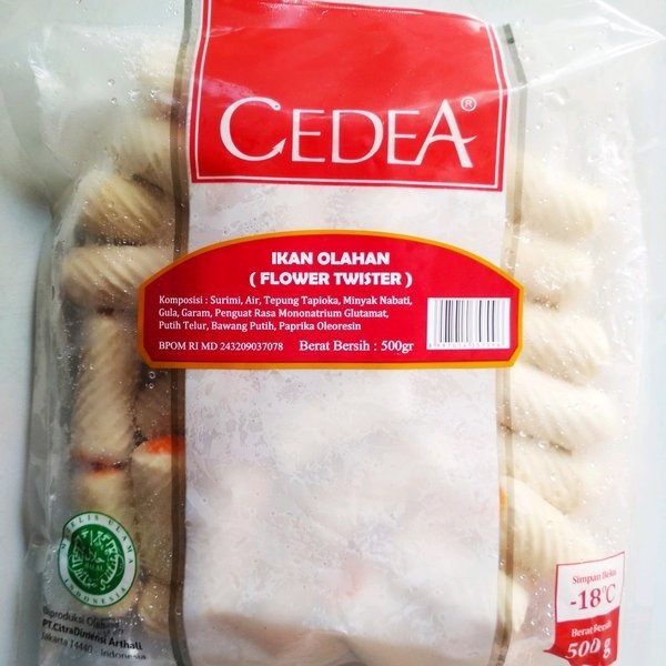 Jual Cedea flower twister ikan 500 gr | Shopee Indonesia