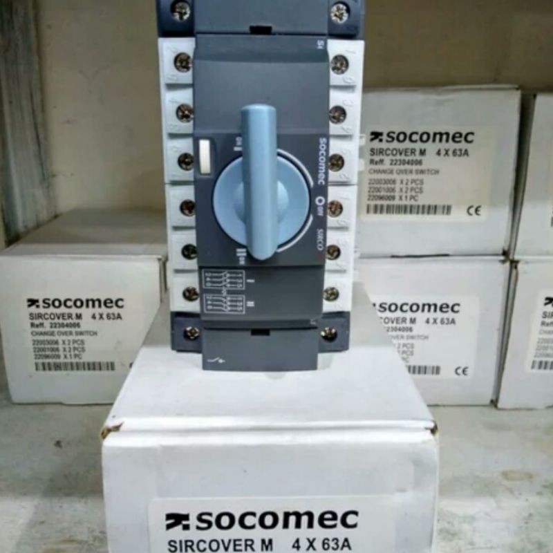 COS SOCOMEC SIRCOVER M 63A 4Pole Ohm saklar pln genset | Shopee Indonesia