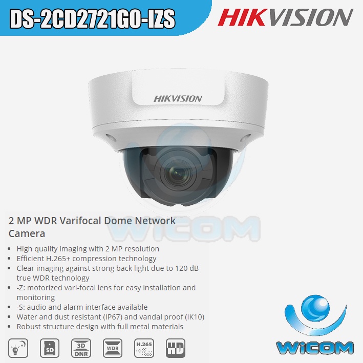 Jual Hikvision IP CAMERA 2MP DS-2CD2721G0-IZS CCTV | Shopee Indonesia