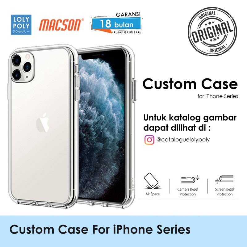 Jual LOLYPOLY Custom Case for iP Series Slim Premium Quality Indonesia ...