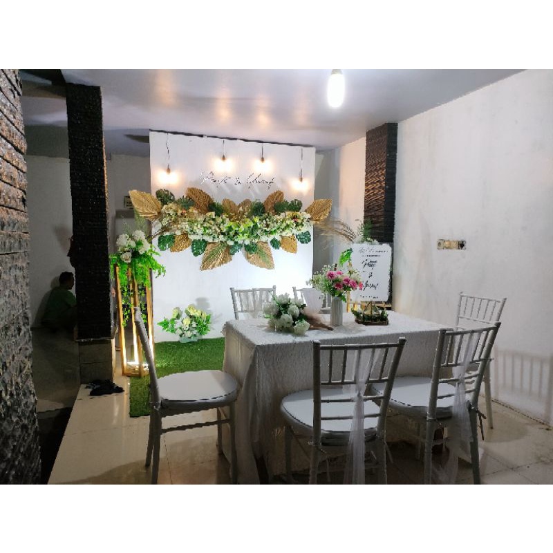 Jual backdrop akad / backdrop lamaran / backdrop papan | Shopee Indonesia