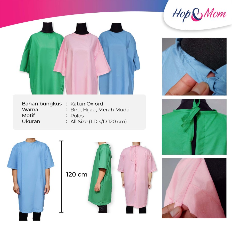 Jual Baju Pasien Rumah Sakit Hospital Baju Operasi Katun All Size - Hop ...