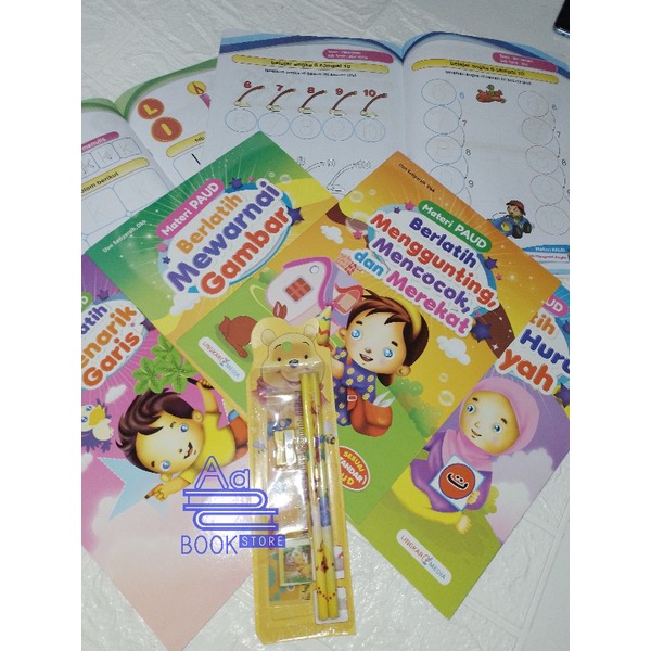 Jual BUKU MATERI PAUD LENGKAP SEPAKET ISI 6 BUKU + SET ALAT TULIS ... Jual BUKU MATERI PAUD LENGKAP SEPAKET ISI 6 BUKU + SET ALAT TULIS ...