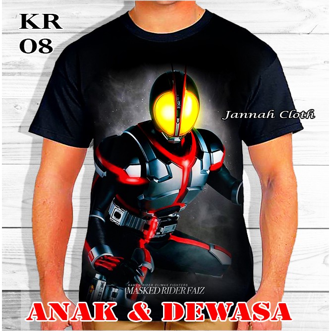 Jual Baju Kaos Kamen Riders Masked Rider Faiz Tersedia Ukuran Anak dan ...