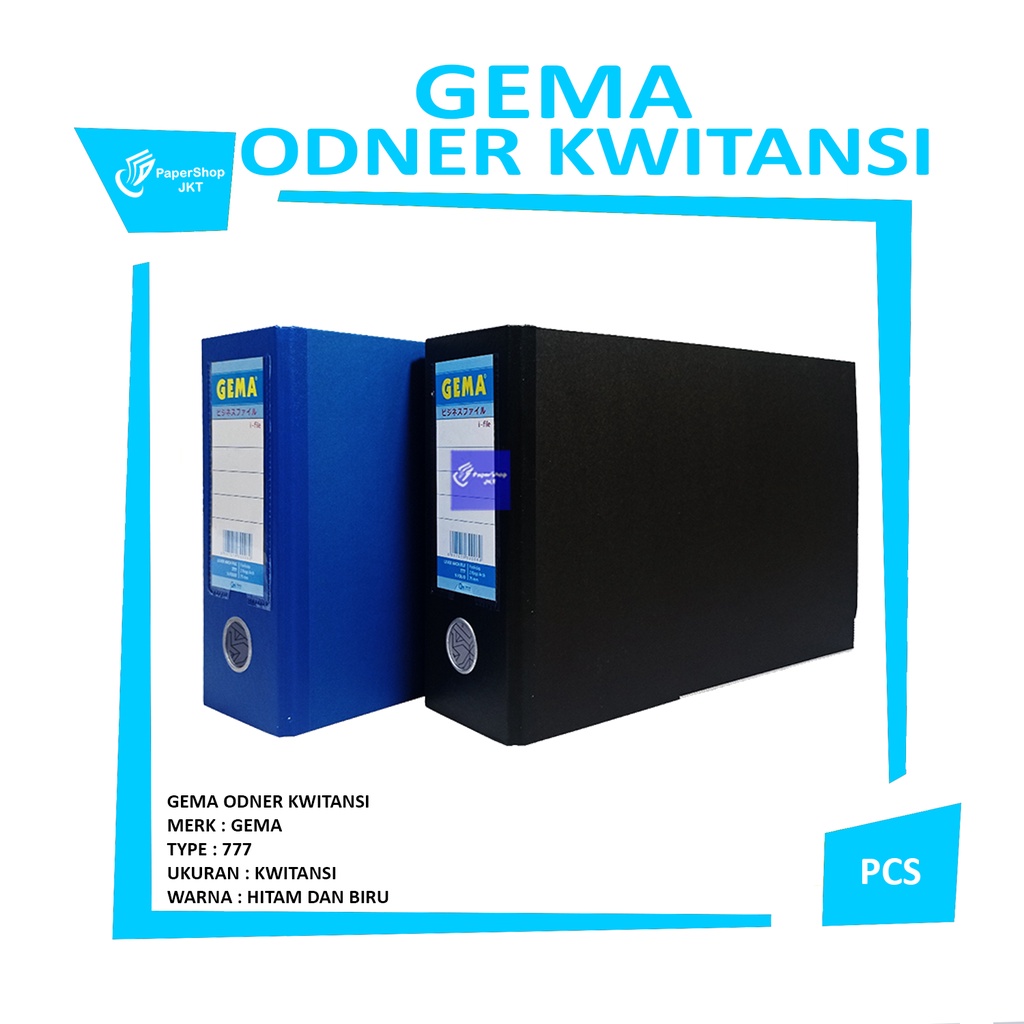 Jual GEMA - Odner Kwitansi 777 Hitam - Biru - Pcs Indonesia|Shopee ...