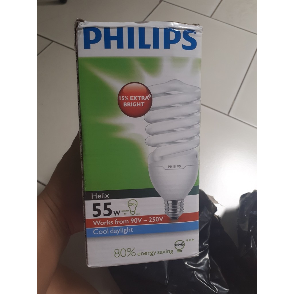 Jual PHILIPS LAMPU HELIX 55 WATT PUTIH TORNADO SPIRAL Indonesia|Shopee Indonesia