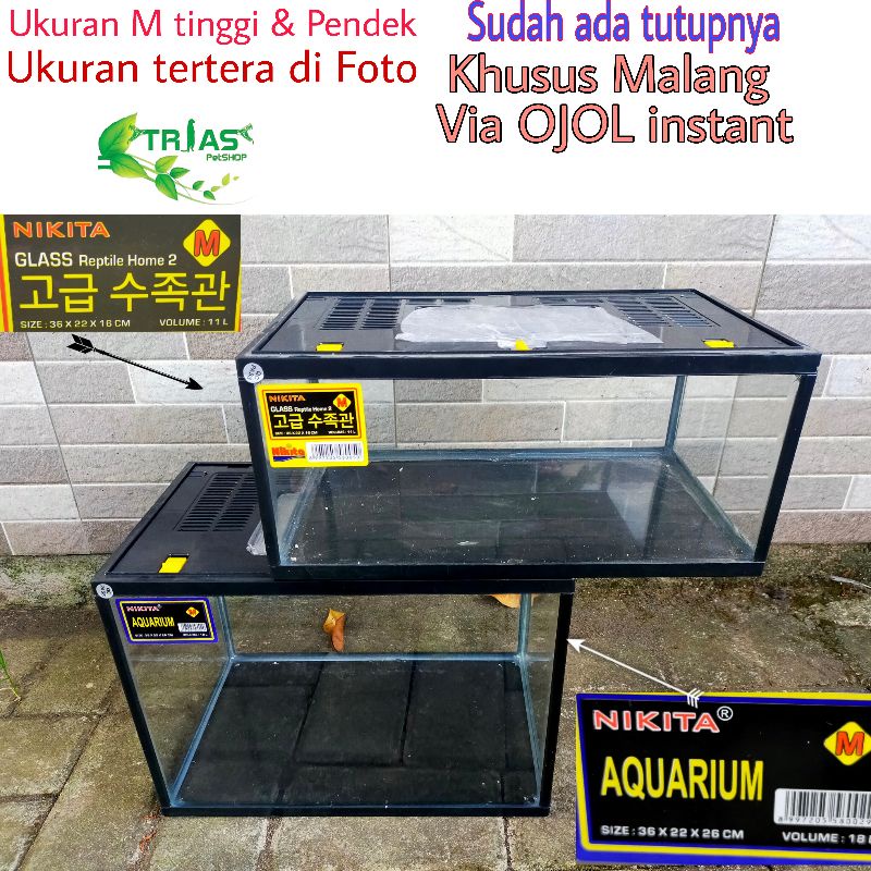 Jual AQUARIUM NIKITA SIZE M/AQUARIUM AKRILIK/KANDANG REPTIL/TANK NIKITA/AQUARIUM IKAN HIAS ...