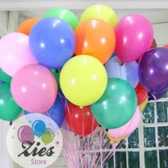 Jual Balon latex doff / balon karet polos doff aneka warna Indonesia ...