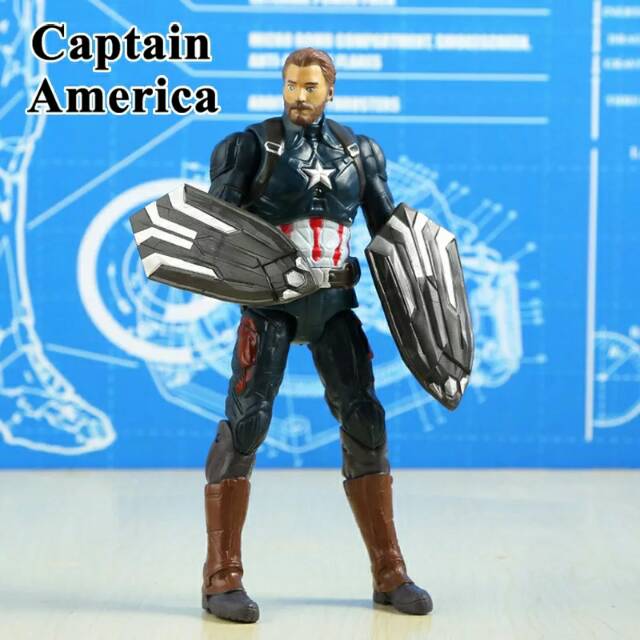 Jual Marvel Avengers Infinity War Captain America Wakanda Shield Figure ...