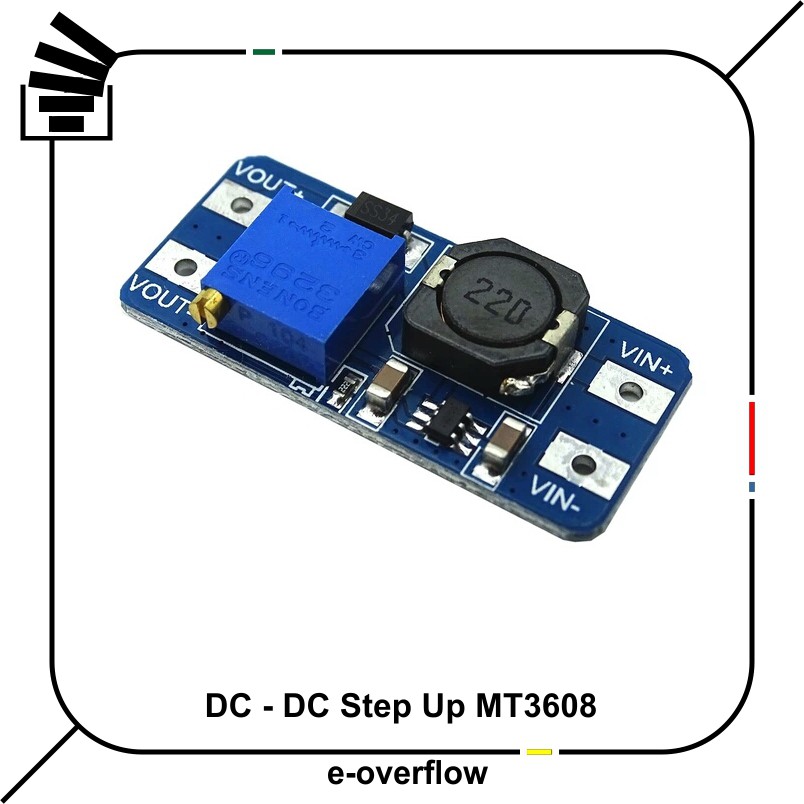 Jual DC To DC Step Up Adjustable Booster Modul MT3608 Indonesia|Shopee ...