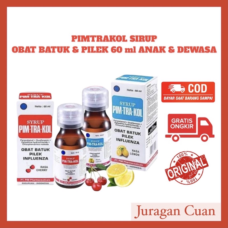 Jual PIMTRAKOL SIRUP OBAT BATUK PILEK 60 ml | Shopee Indonesia