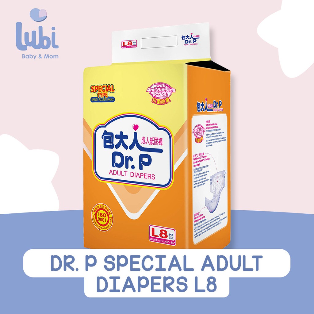 Dr.P Adult Diapers Special Type L 8 | Shopee Indonesia