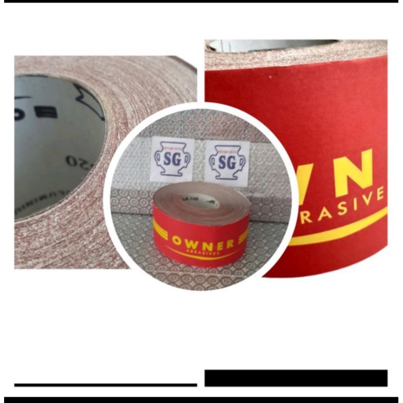 Jual Amplas Rol Owner Grit 60 S/D 400 Permeter | Shopee Indonesia