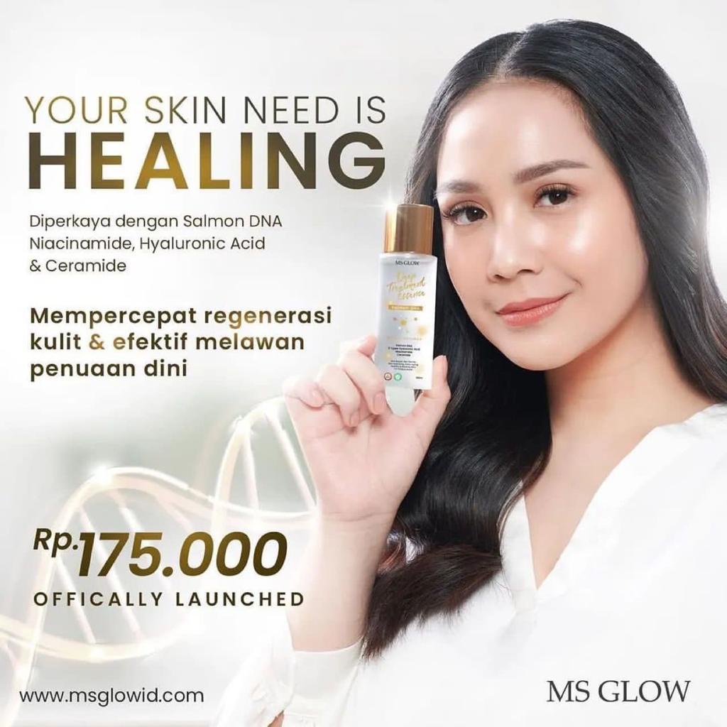 Jual Ms Glow Deep Treatment Essence With Salmon DNA (FREE MASKER ...