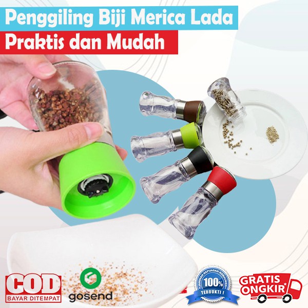 Jual Alat Penggiling Lada Mrica Super Praktis - Grinder Putar Penghalus ...