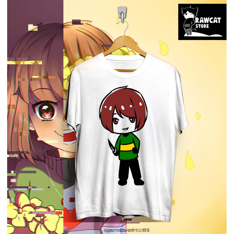 Jual t-shirt chara undertale white color | Shopee Indonesia