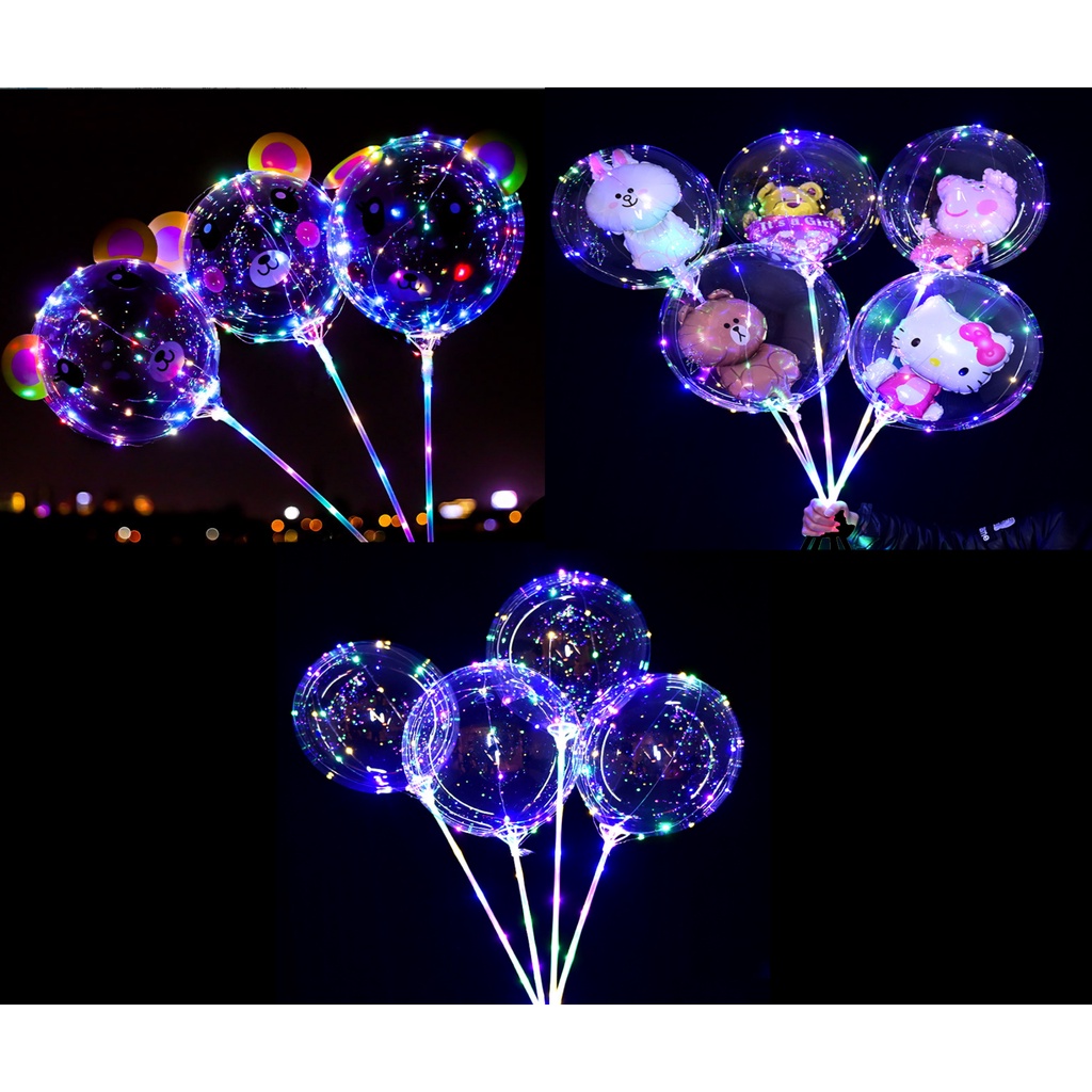 Jual [LOGU] Balon LED Kekinian, Balon PVC LED, Balon hiasan dekorasi ...