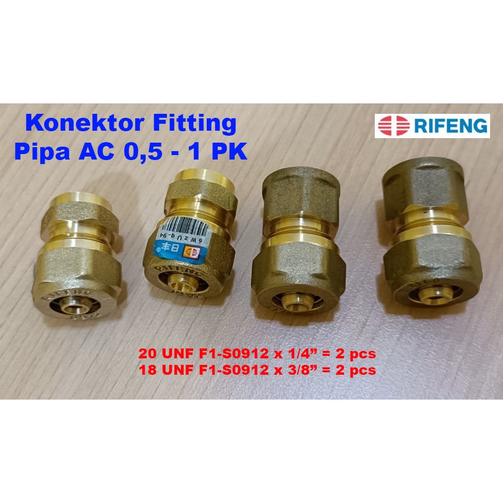 Jual Konektor Fitting Pipa AC 0,5 - 1 PK Rifeng | Shopee Indonesia