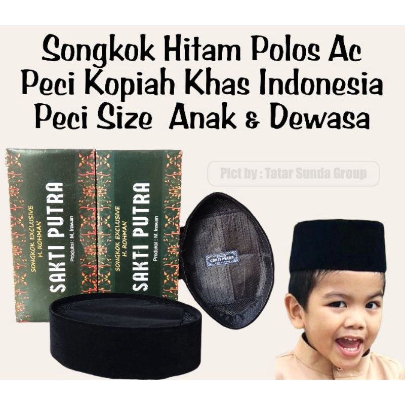 Jual TERBARU 2022 Peci Hitam Anak & DewasaTinggi 7-8-9-10 [ PENGIRIMAN ...