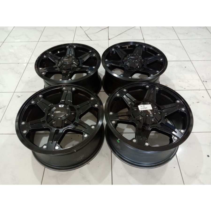 Jual Velg Mobil Offroad Bekas Ring 18 Hsr Pcd 5x100/5x114 Et42 Black Buat Xpander Inova Crv Dll ...