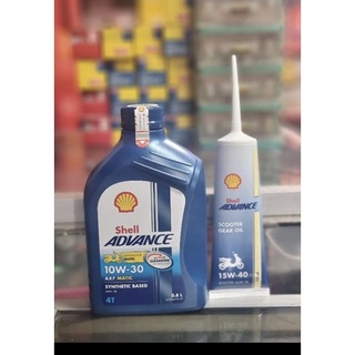 Jual OLI SHELL ADVANCE AX7 MATIC 10W/30 0.8L + OLI GARDAN SHELL 120ML ...