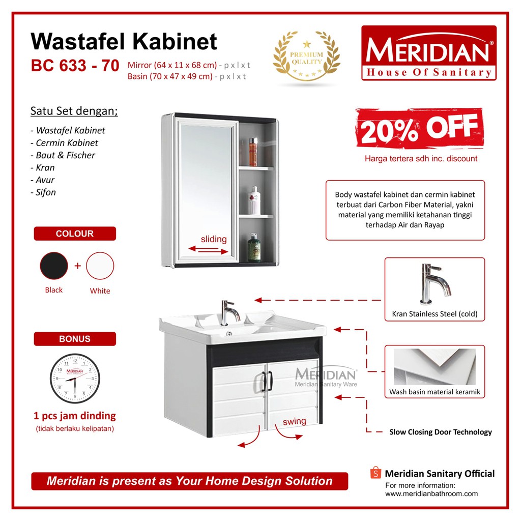 Produk Meridian Sanitary Official | Shopee Indonesia