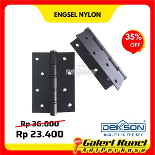 Jual Engsel Dekson Dekkson NYLON ES IR 4X3X2MM 4NR BK Engsel Pintu ...