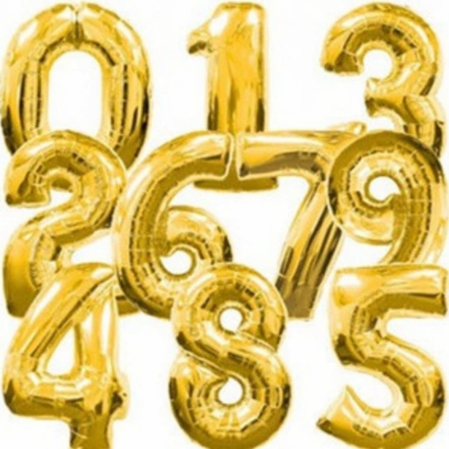 Jual Balon Foil Angka Ukuran Besar 80 cm / Balon Hias / Perlengkapan ...