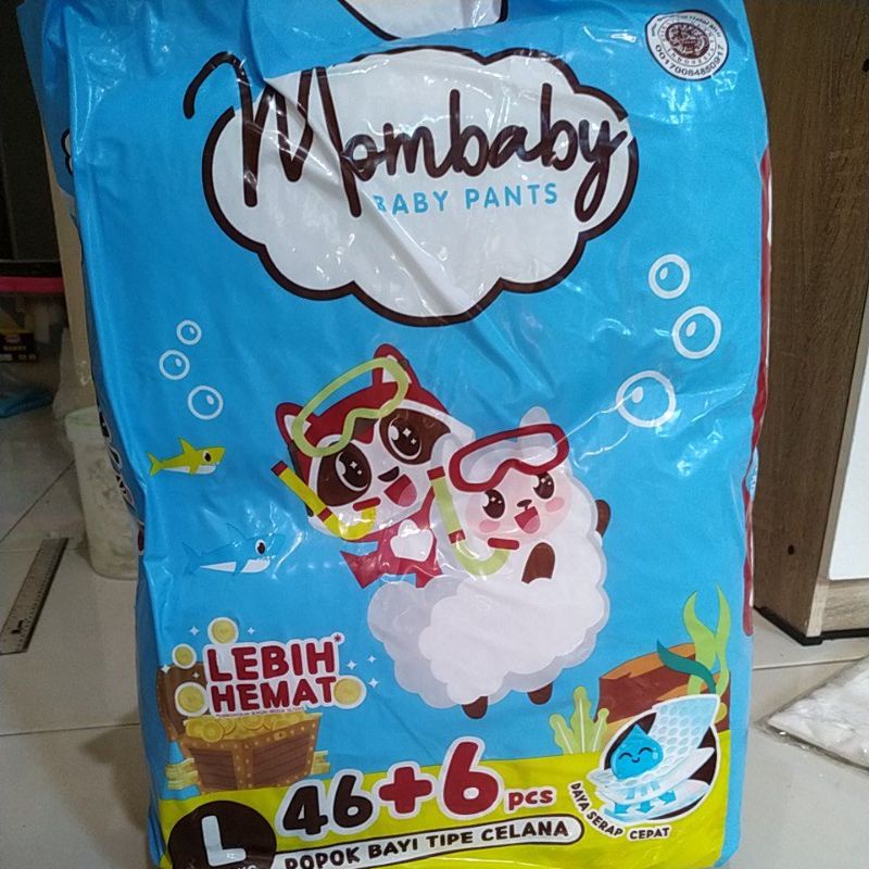 Jual Popok Mombaby L isi 52Pcs | Shopee Indonesia