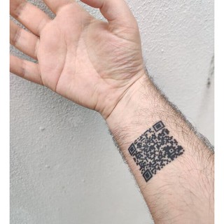 Jual CUSTOM QR BARCODE SPOTIFY TEMPORARY TATTOO TATO TEMPORER Indonesia ...