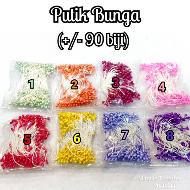 Jual Putik Bunga 10gram (+/- 90 biji) | Shopee Indonesia