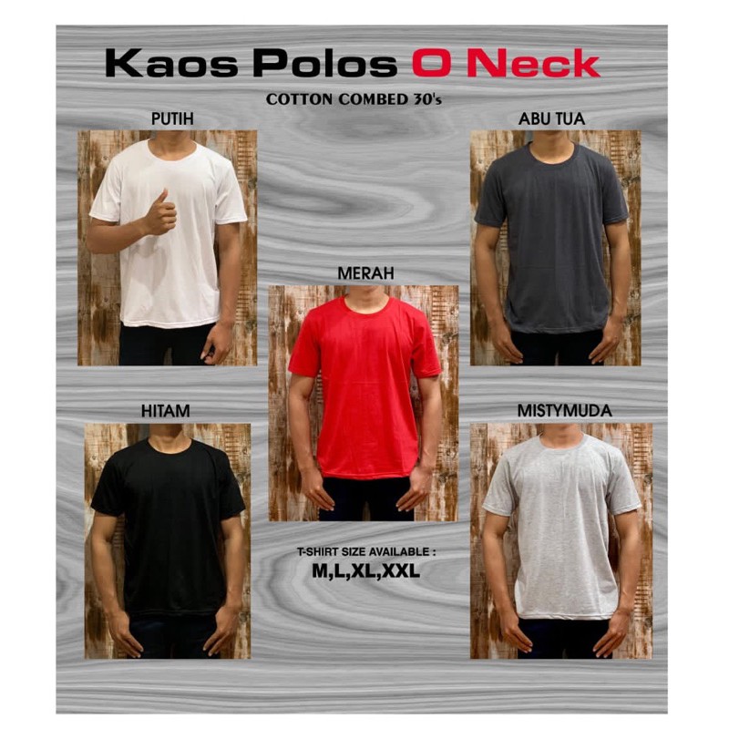 Jual Kaos polos pria/ kaos polos lengan pendek/kaos polos pria O NECK ... Jual Kaos polos pria/ kaos polos lengan pendek/kaos polos pria O NECK ...
