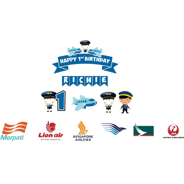 Jual Desain Topper Cake Pilot/Hiasan Kue/Bebas Request/Semua Tema Bisa ...