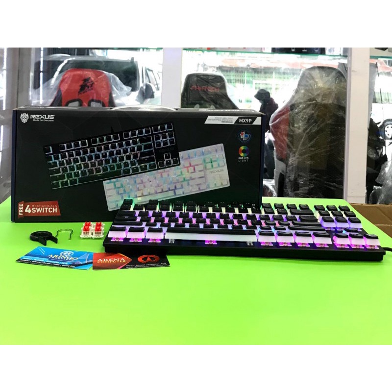 Jual Keyboard Rexus GAMING MECHANICAL RGB MX9 TKL BLACK-RED SWITCH ...