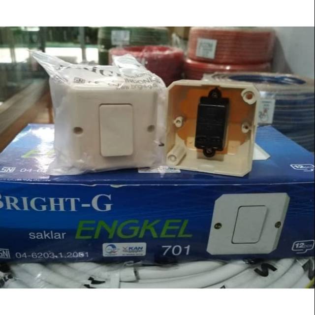 Jual Saklar Engkel / Saklar Tunggal Tempel (OB) Bright-G | Shopee Indonesia