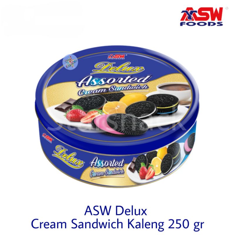 Jual ASW Delux Cream Sandwich Kaleng 250 gr | Shopee Indonesia