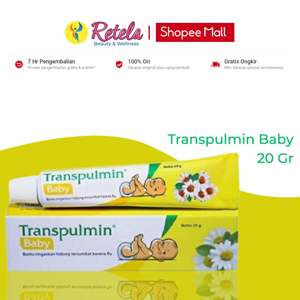 Jual Transpulmin Baby 20Gr / Baby Care / Perawatan Bayi / Flu Bayi ...