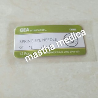 Jual Jarum Hecting Jahit Jait KUlit bedah Surgical Suture Needle GT 14 ...