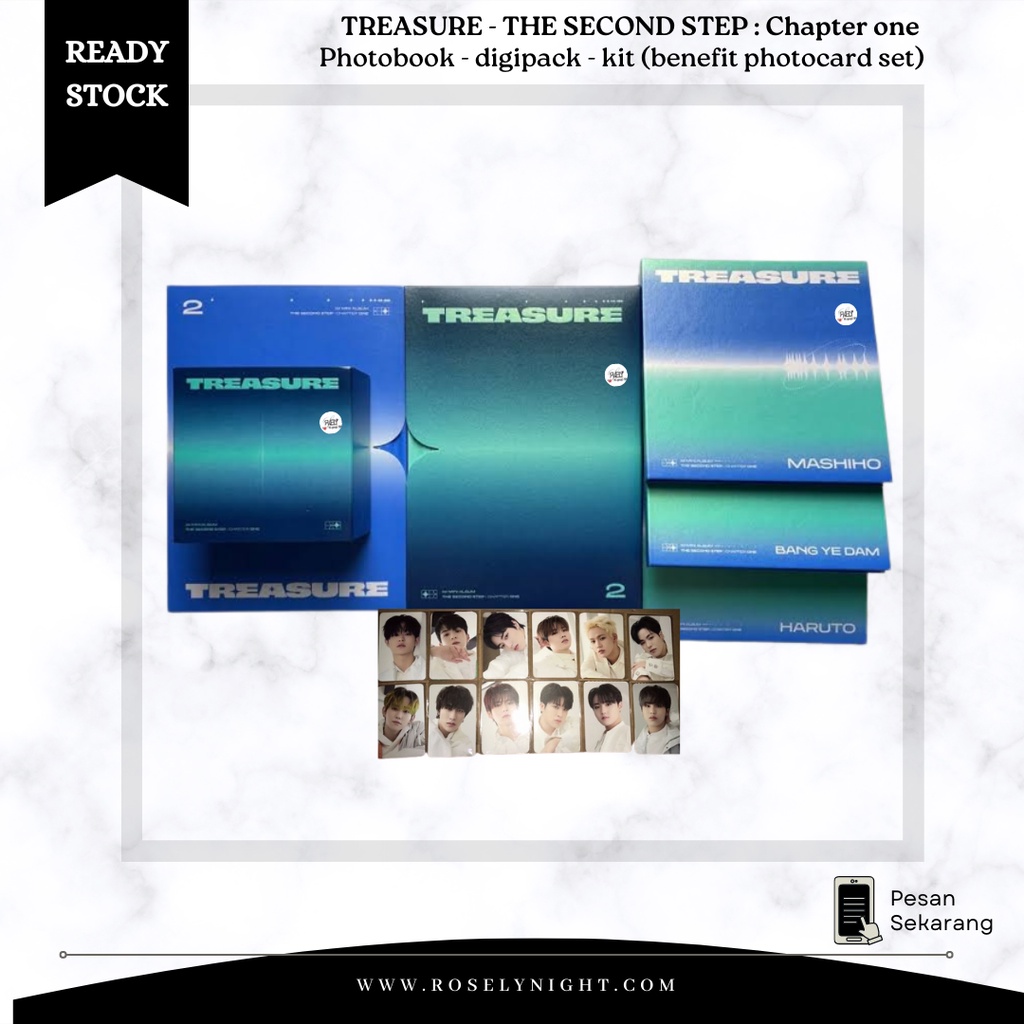Jual TREASURE Album THE SECOND STEP CHAPTER ONE BENEFIT POB + POSTER ...
