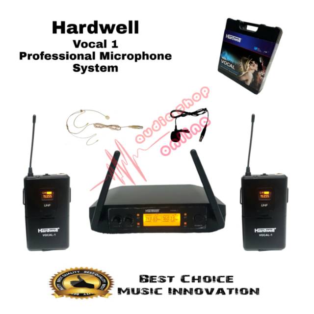 Jual Mic Jepit Wireless Hardwell Vocal 1 Clipon Headset Microphone ...
