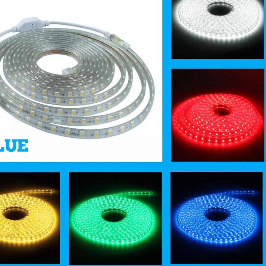 Jual Lampu LED Strip SMD5050 - 10 Meter Full + Socket Colokan | Shopee ...