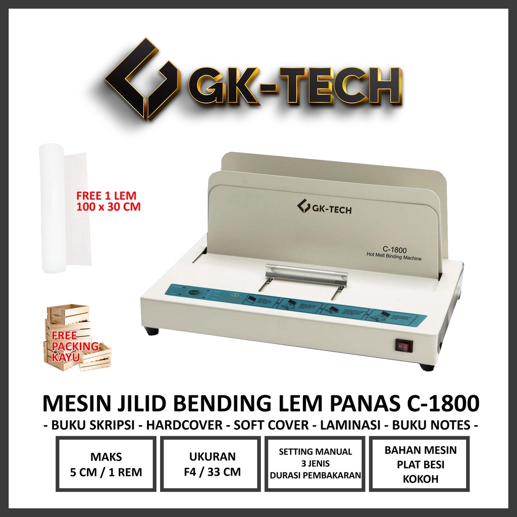 Jual Mesin Jilid Buku Bending F4 Lem Panas Bending Kualitas Premium