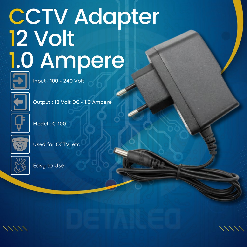 Jual Adaptor 12V 1A Premium SPC CCTV Murah | Shopee Indonesia
