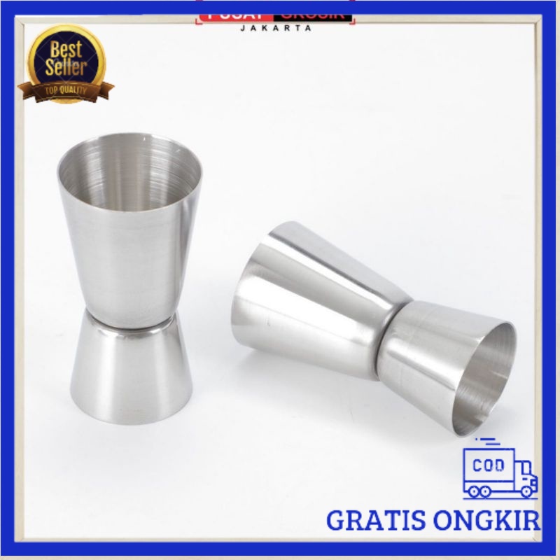 Jual Jigger Stainless 15/30ml / Gelas takar minuman | Shopee Indonesia