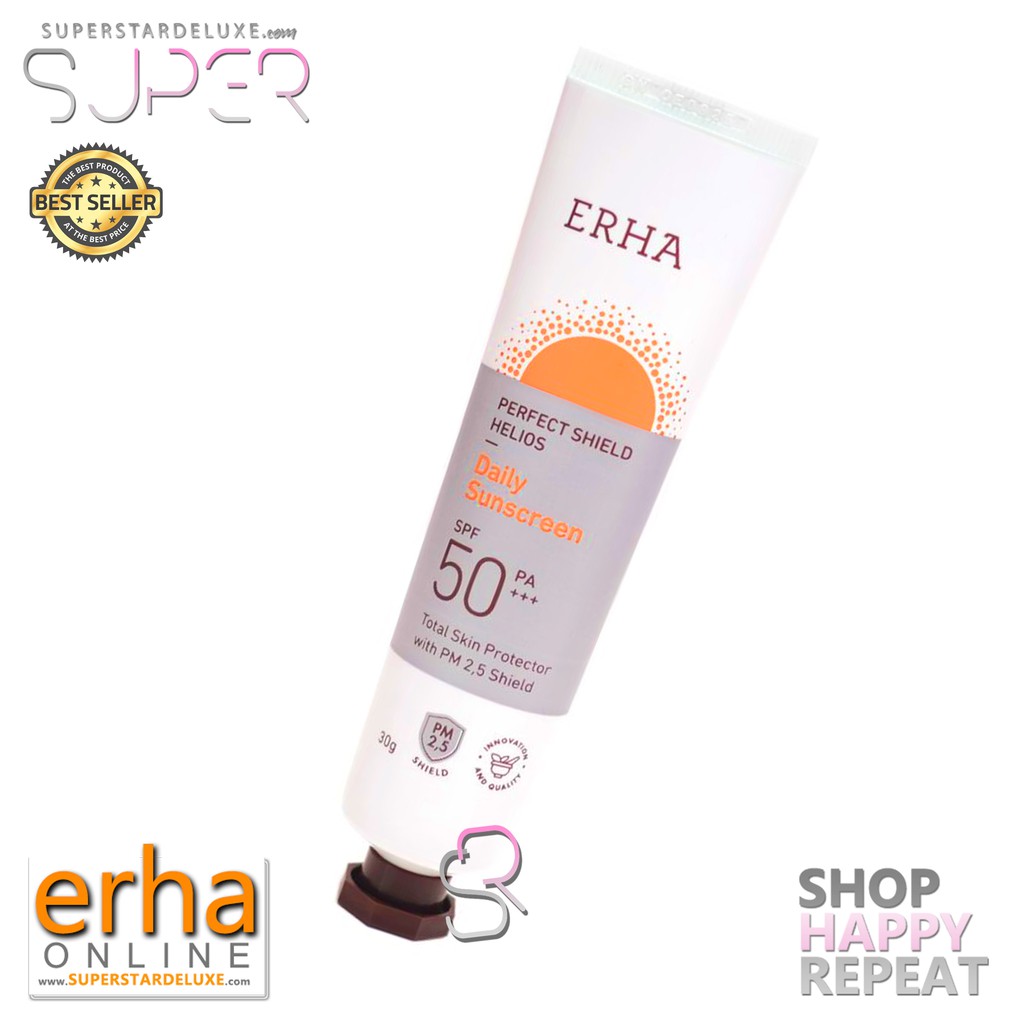 Jual Erha Perfect Shield Helios Daily Use SPF50/PA++ (SunScreen Wajah) Indonesia|Shopee Indonesia